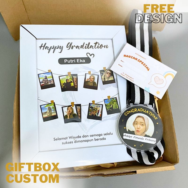 Photo Collage and Medal Giftbox Package for Graduation Gifts for ...