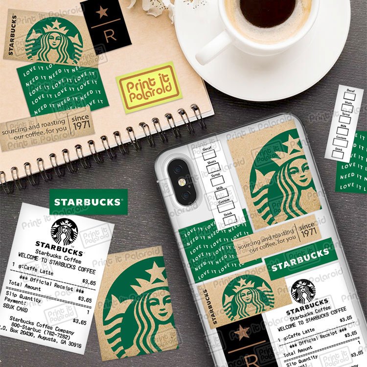 HP Sticker cellphone case laptop book sbux star bucks starbucks coffee ...