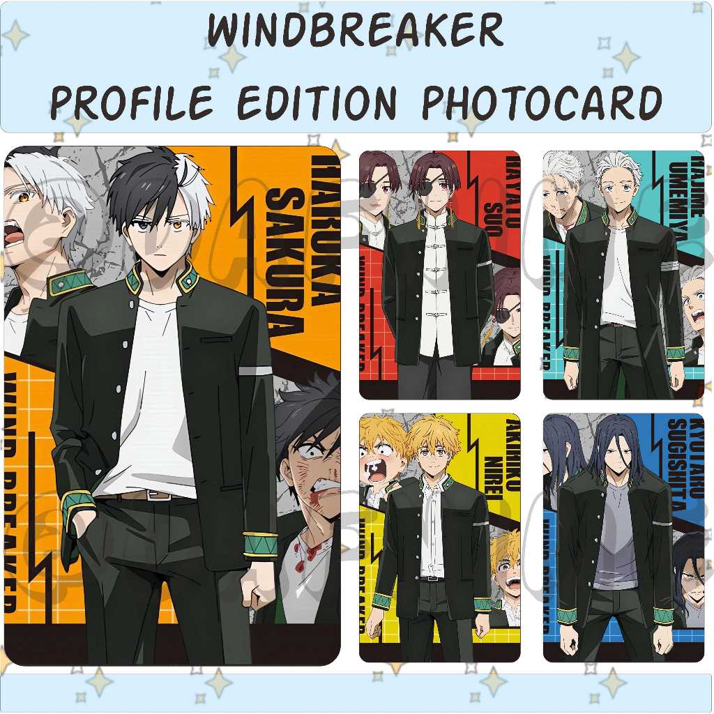 WINDBREAKER PROFILE EDITION PHOTOCARD ANIME | Shopee Malaysia