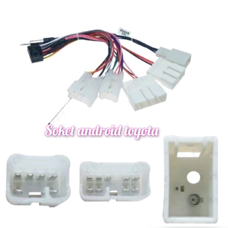 Android plug and play head unit socket cable for toyota cars | Shopee ...