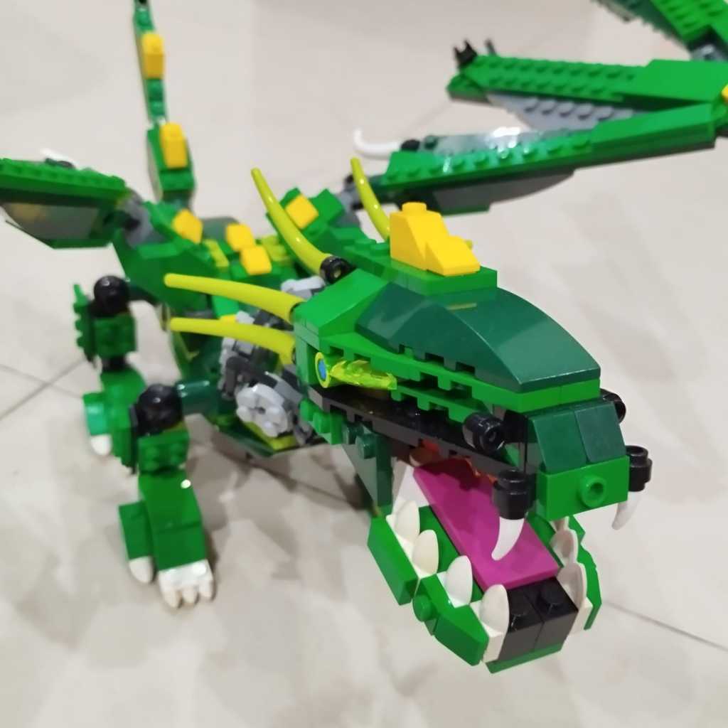 ORIGINAL LEGO MOC CHIMA Mythical Creatures Green Dragon ORIGINAL ...
