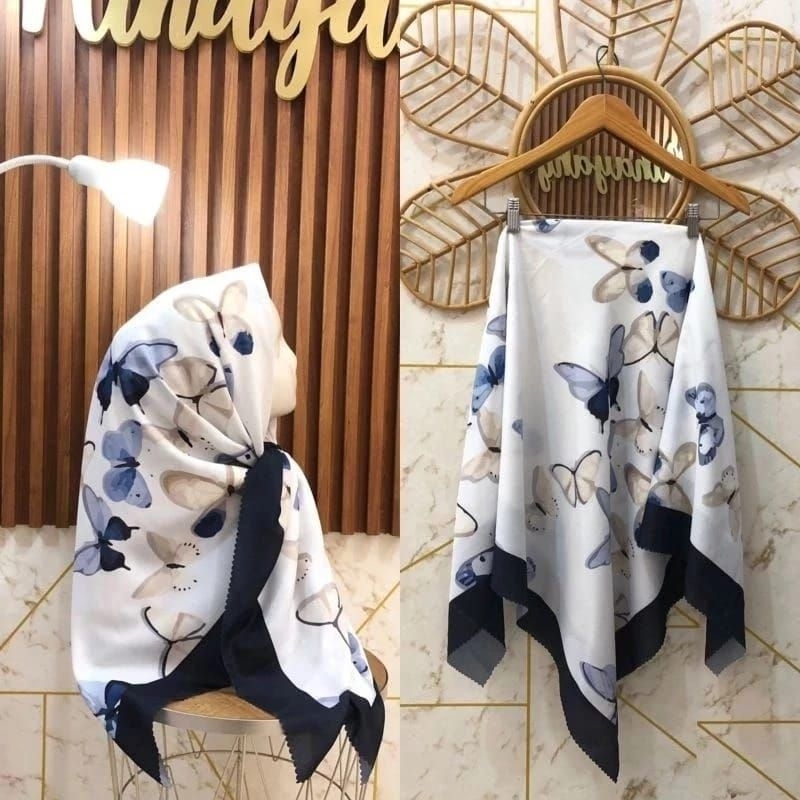 The Latest Hijab Rectangular Butterfly motif series ch/ sublime/Hijab ...