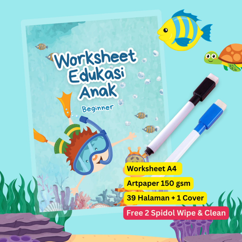 Worksheet Wipe and Clean BEGINNER (Activity Ages 2-4 Years) Free 2 ...