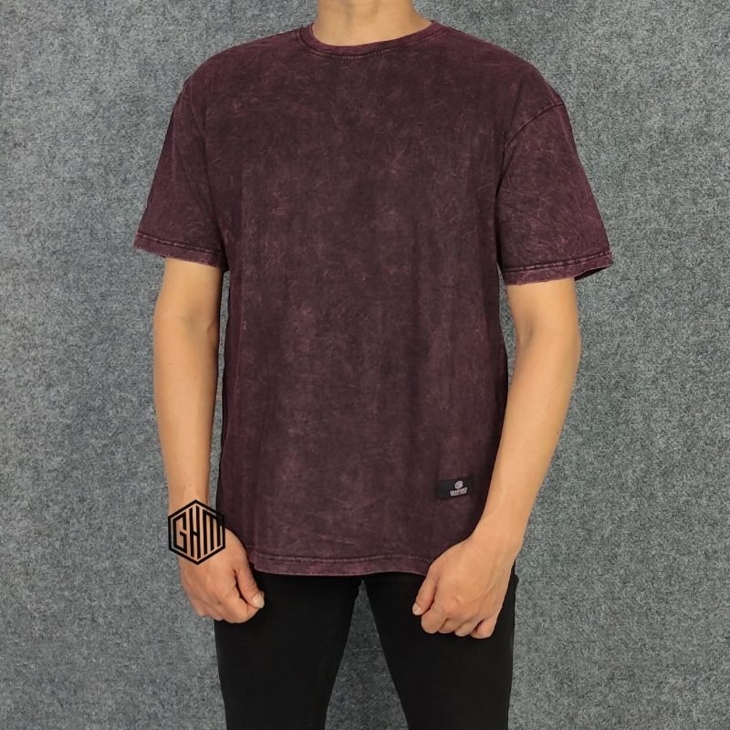 Plain T-Shirt WASHING/WASHED/ACID/STONE WASH/SAND WASH VAMOIN | Shopee ...