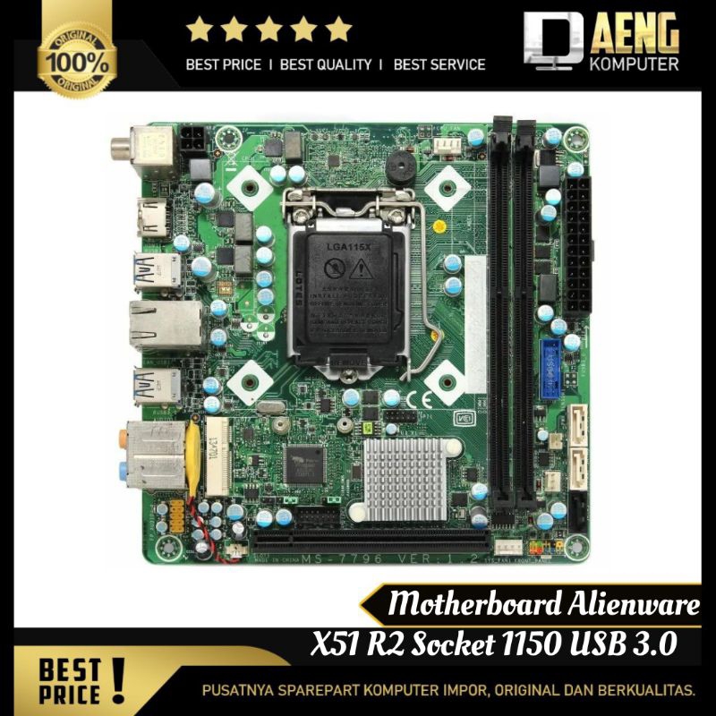 Motherboard Mobo Mainboard Pc Alienware X51 R2 Socket 1150 USB 3.0 | Shopee Malaysia