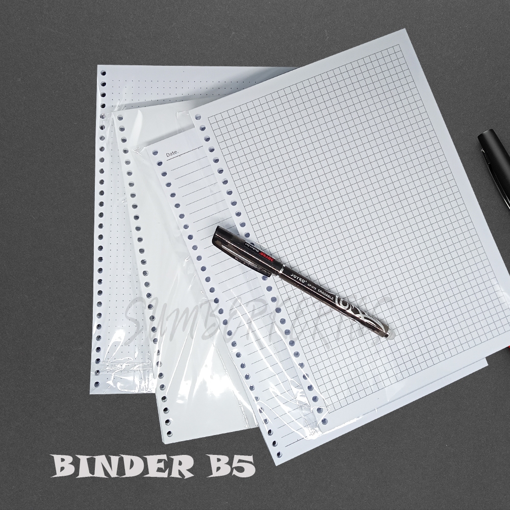 (content 50) Loose LEAF/Binder paper/Binder/file refill HVS 80 GSM B5 ...