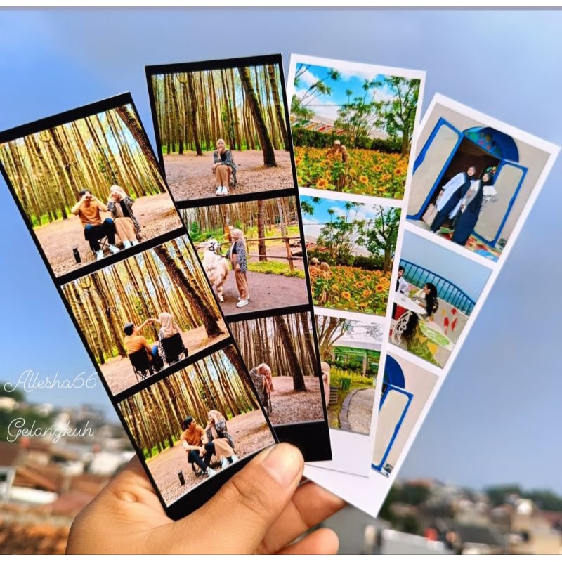 (Fill 8 Strips) PHOTOSTRIP Three Photos FREE BOX POLAROID CUSTOM Print ...