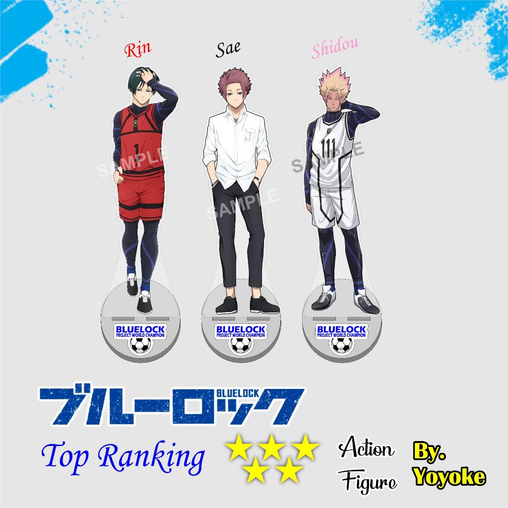 Blue LOCK Acrylic STANDEE RIN SAE SHIDOU RYUSEI | Shopee Malaysia