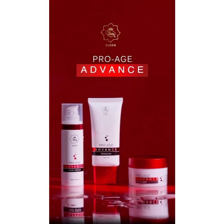 Tasya VIVA Queen Pro-Age Advance Face Serum 30mL | Moisturizer 30g ...
