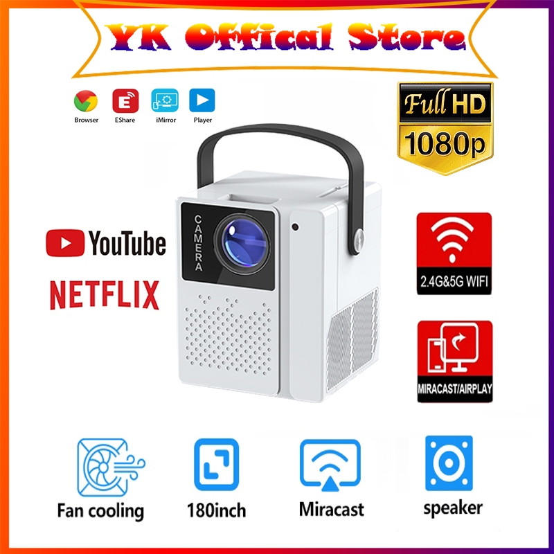 T2pro Android Projector hp Hub Kit 8000 Lumen 4K FHD Portable Projector ...