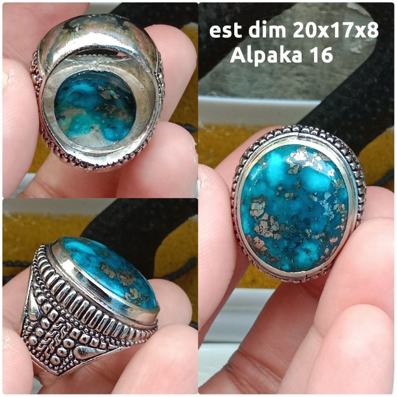 Iran original persi Turquoise Stone Ring | Shopee Malaysia