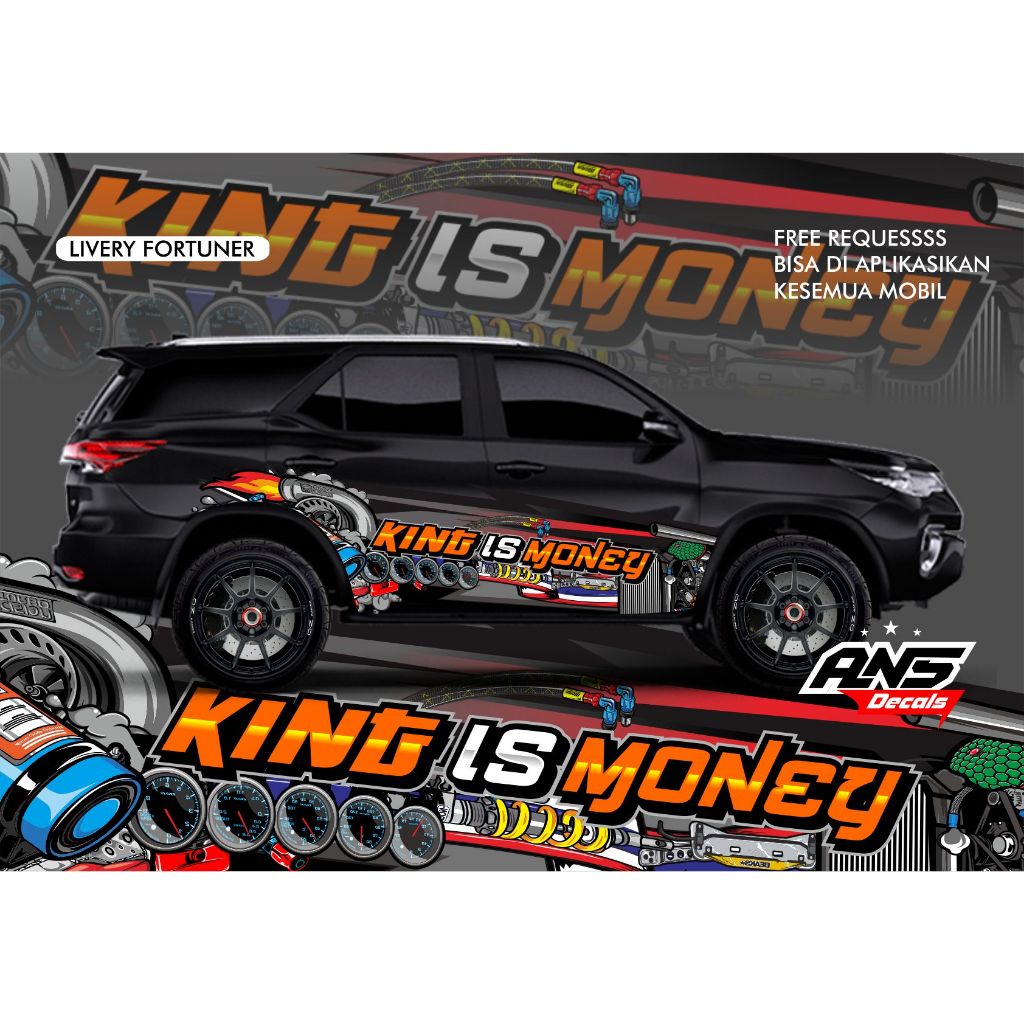Car LIVERY Stickers FOURTUNER PAJERO SPORT Car Stickers PAJERO Car ...