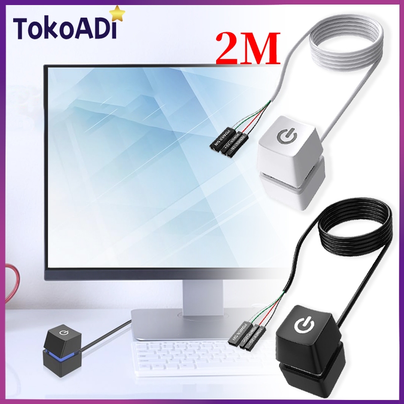 TOMBOL 2meter Push On Button Power Button Cable Pc Switch Button Cable ...