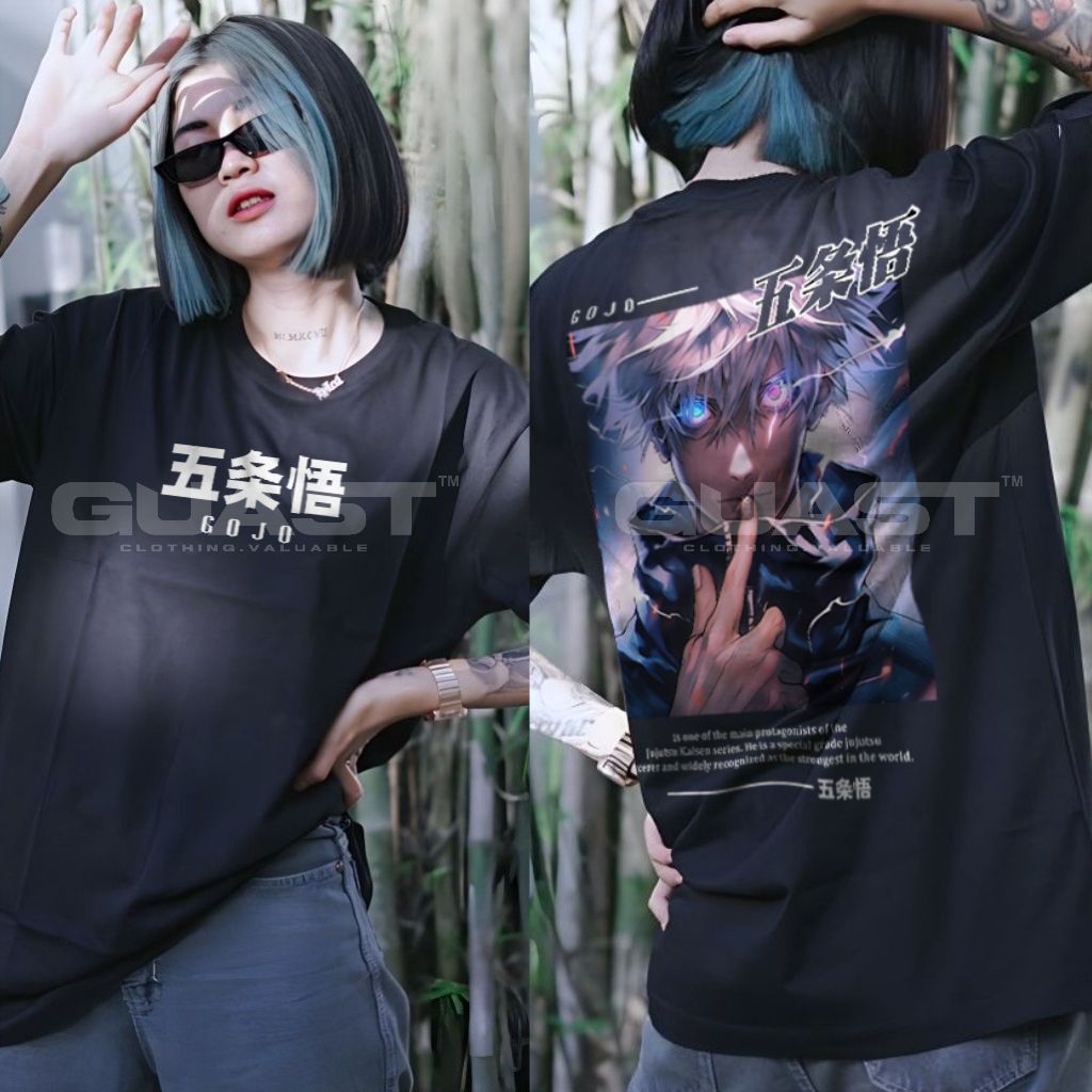 Gojo SATORU V4 JUJUTSU KAISEN COMBED 30S UNISEX | Shopee Malaysia