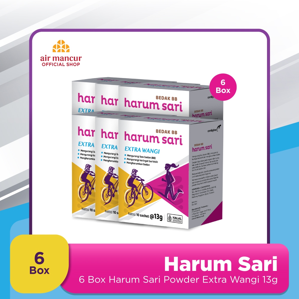 Harum Sari Powder Extra Fragrant (6) - Eliminates Body Odor | Shopee ...