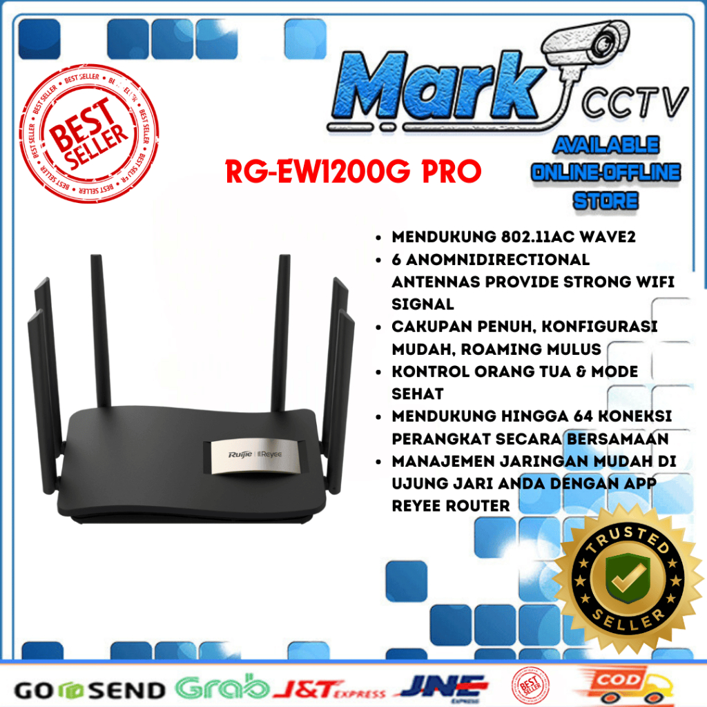 Ruijie Reyee RG EW1200G Pro Dual band 1300M Wireless WiFi Mesh Router ...