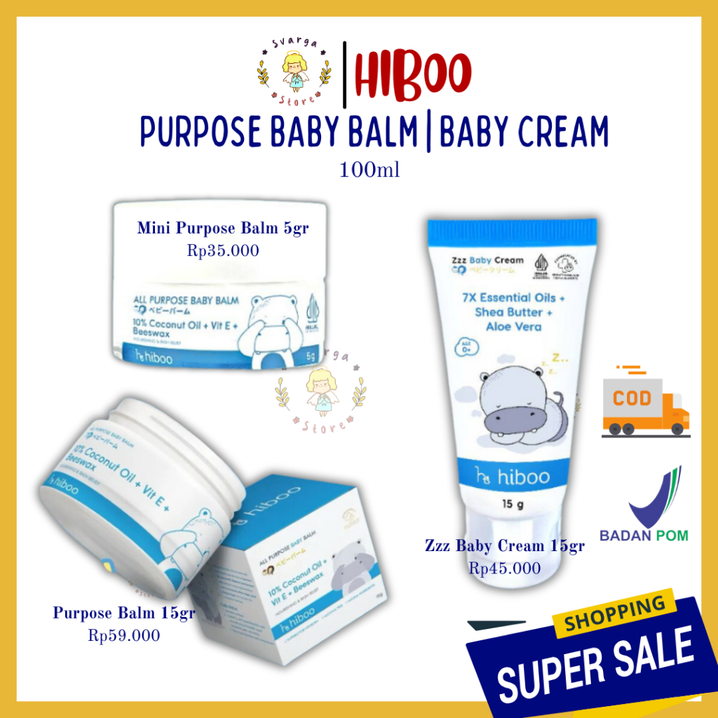 [FREE Gift] hiboo All Purpose Baby Balm with 10% Coconut Oil Vit E ...