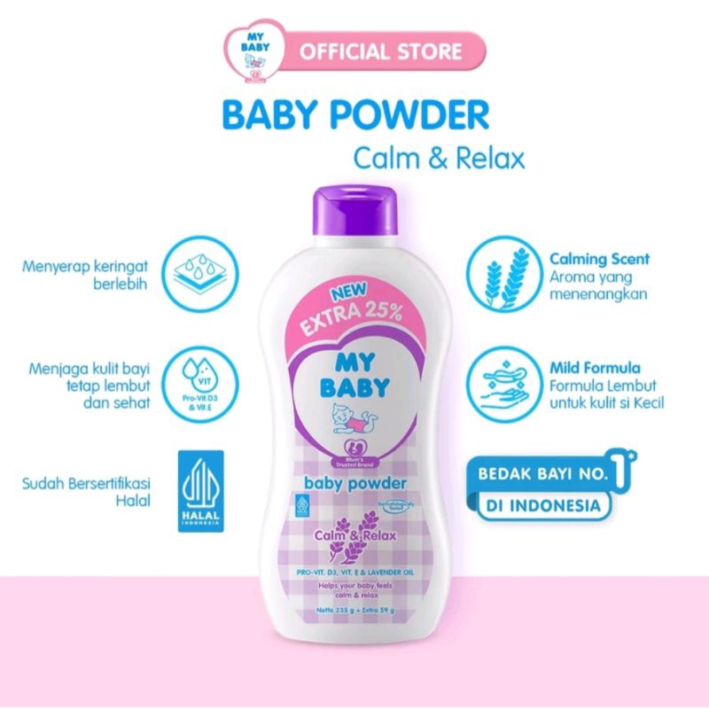MY BABY POWDER BABY POWDER 90g + 23g | Shopee Malaysia
