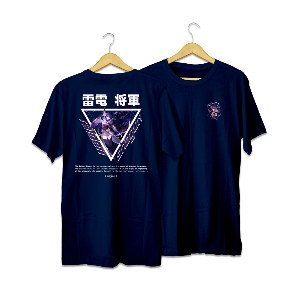 Raiden Shogun T-Shirt Game Genshin Impact Merch | Shopee Malaysia