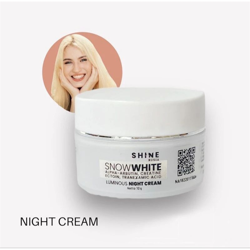 Day NIGHT SUNSCREEN ACNE CREAM SNOW WHITE LUMINOUS BY SHINE RUSIA ...