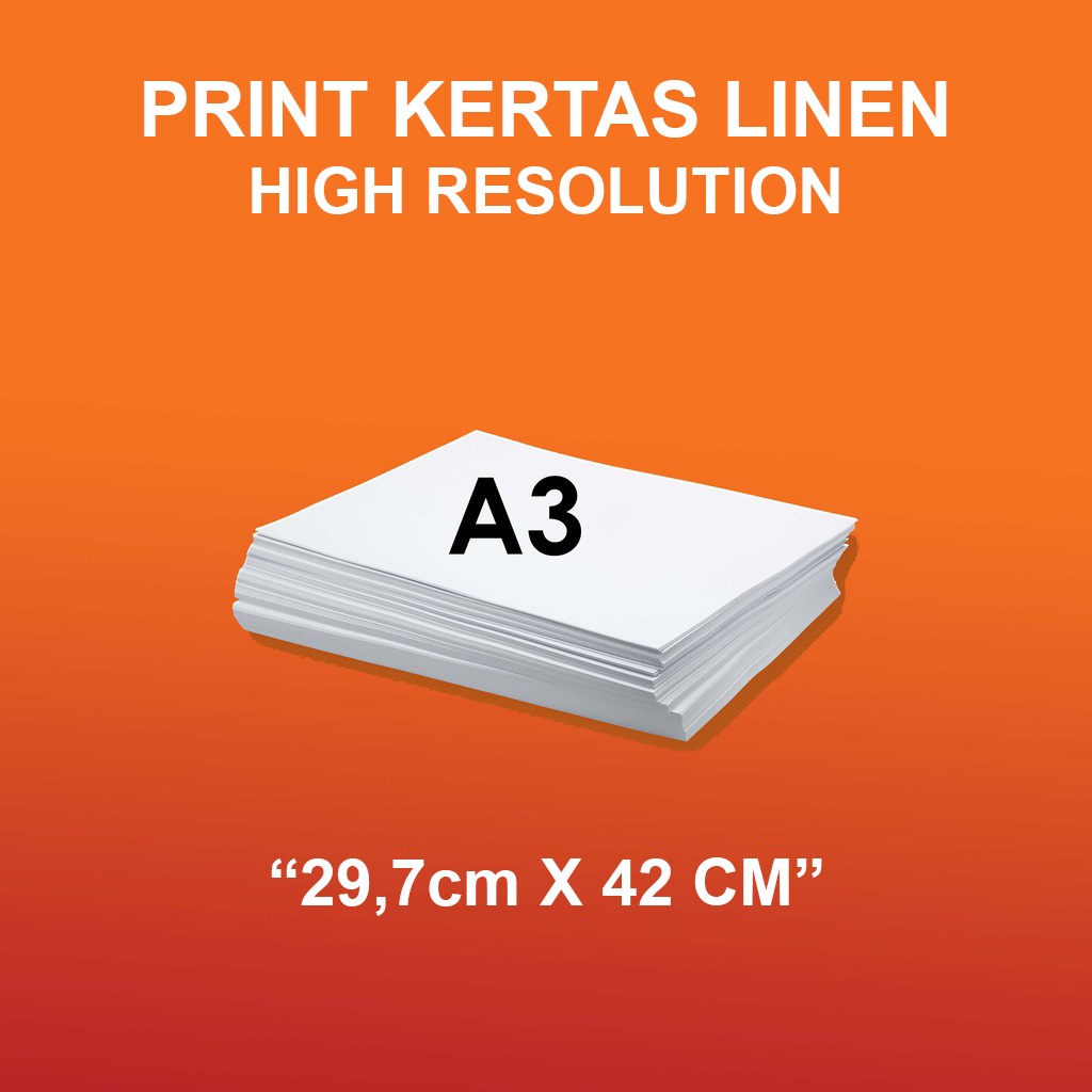 Print HIGH RESOLUTION LINEN PAPER SIZE A3 | Shopee Malaysia