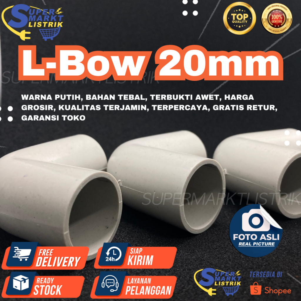 Wholesale L Bow Elbow Elbo Knee 20MM Everlast PVC Paralon Pralon Pipe ...
