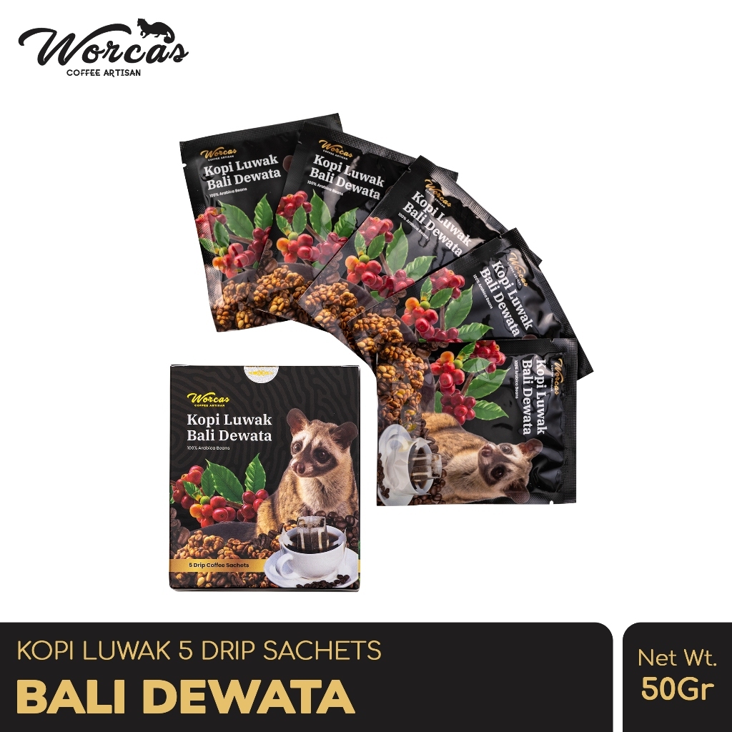 Worcas Kopi Luwak Bali Dewata Drip Filter 50gr | Shopee Malaysia