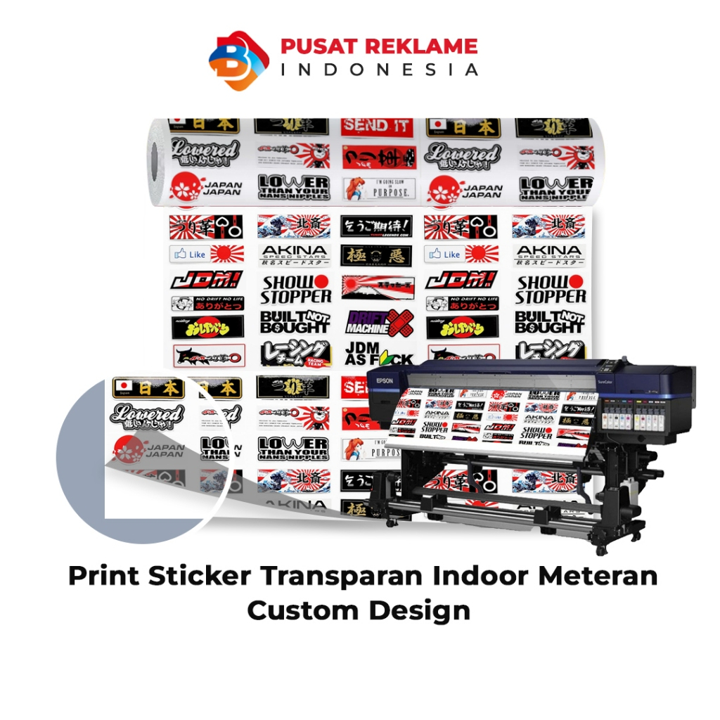 Print Transparent Indoor Sticker, Custom Design Meter | Shopee Malaysia