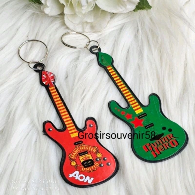 GANTUNGAN (100pcs) Plastic PACKAGING STICKER GUITAR KEYCHAINS | Shopee ...