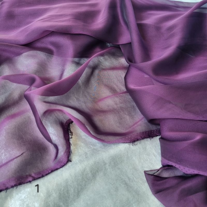 Silk Chiffon Fabric | Silky Chiffon Material | Super Smooth Plain ...