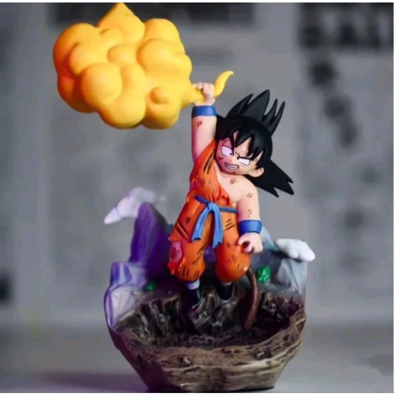 (KHAI Toys) Goku Children's Kid Goku Dragon Ball Small 10cm Goku Cloud ...
