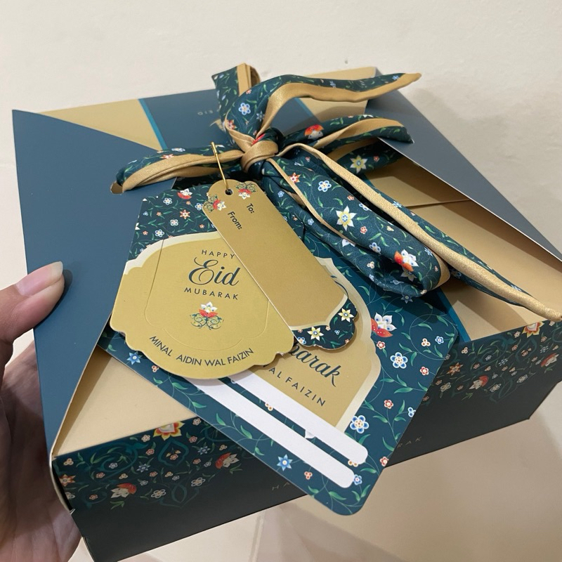 [Box] Hampers / Eid Box Twilly Daniah Tote Box Eid Al-Fitr Box 20x20x8 ...