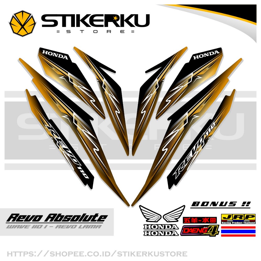 Striping ABSOLUTE REVO 110 CW MOTIF 102 / STICKER ABSOLUTE REVO 110 ...