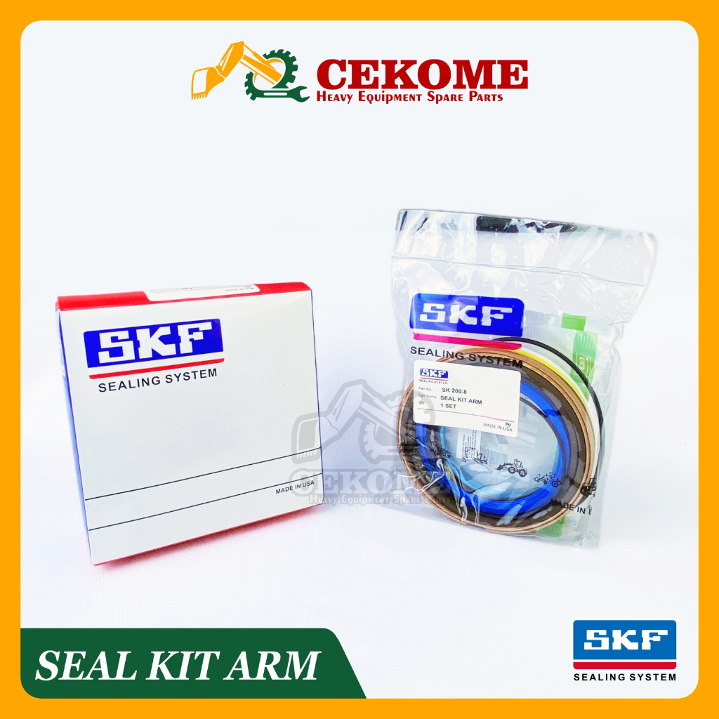 Seal Kit Arm Excavator Kobelco SK200-8 SKF Sil Kit Arm Heavy Equipment ...