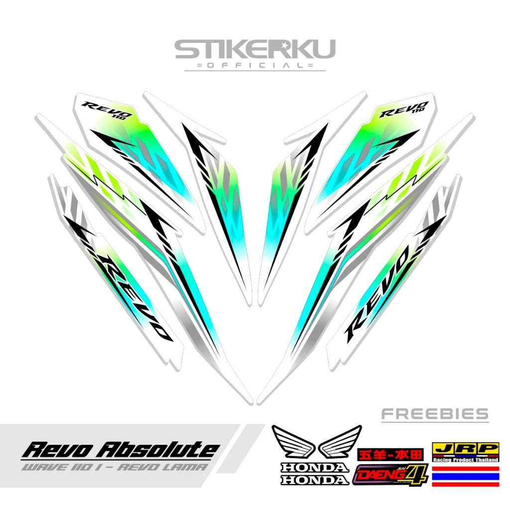 Striping ABSOLUTE REVO 110 CW MOTIF 125/STICKER ABSOLUTE REVO 110 ...