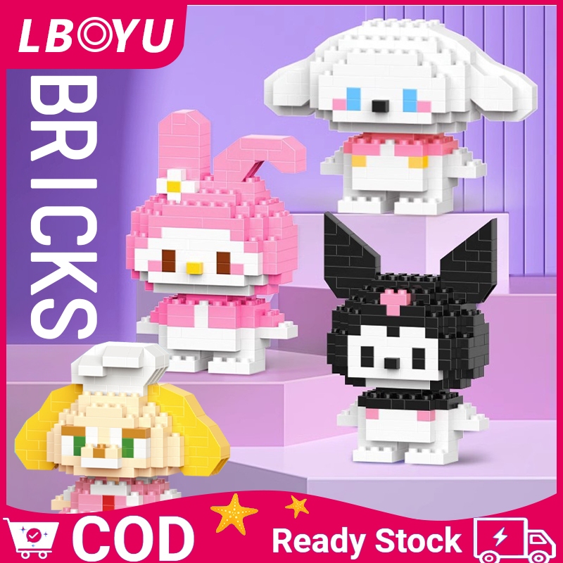 Diy Bricks Mini Building Block Nano Block Cartoon Character Model ...