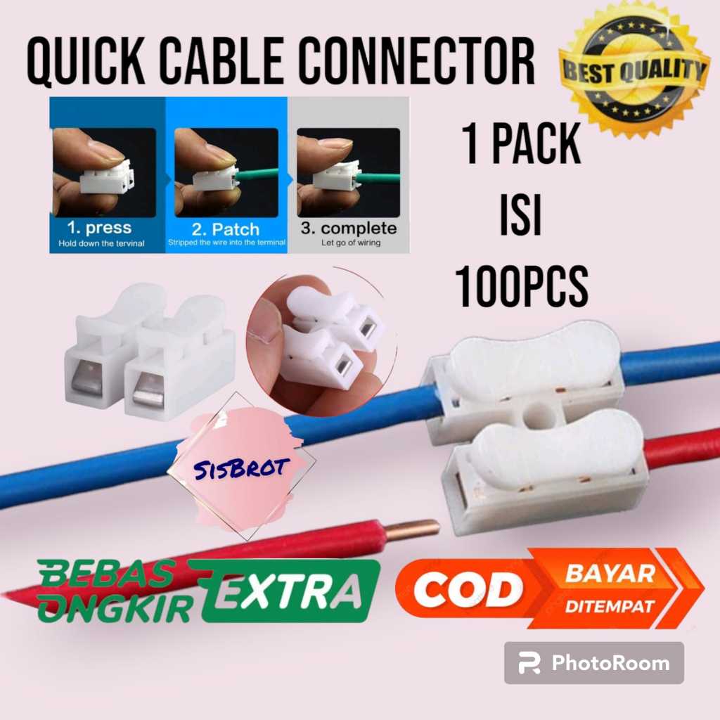Quick Connect Terminal Connector Power Cable Connection 2 PIN/3 PIN ...