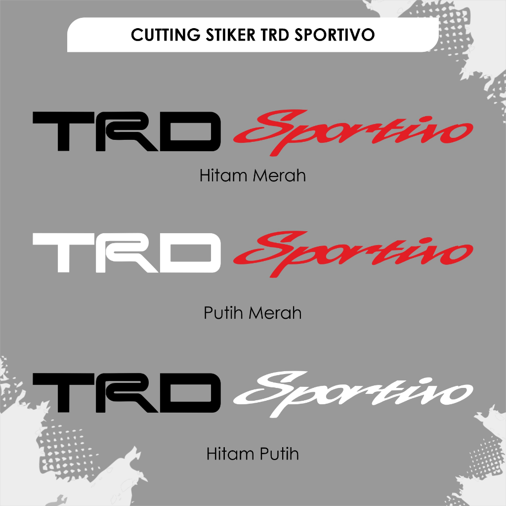Cutting trd sportivo stickers, trd sportivo car stickers | Shopee Malaysia