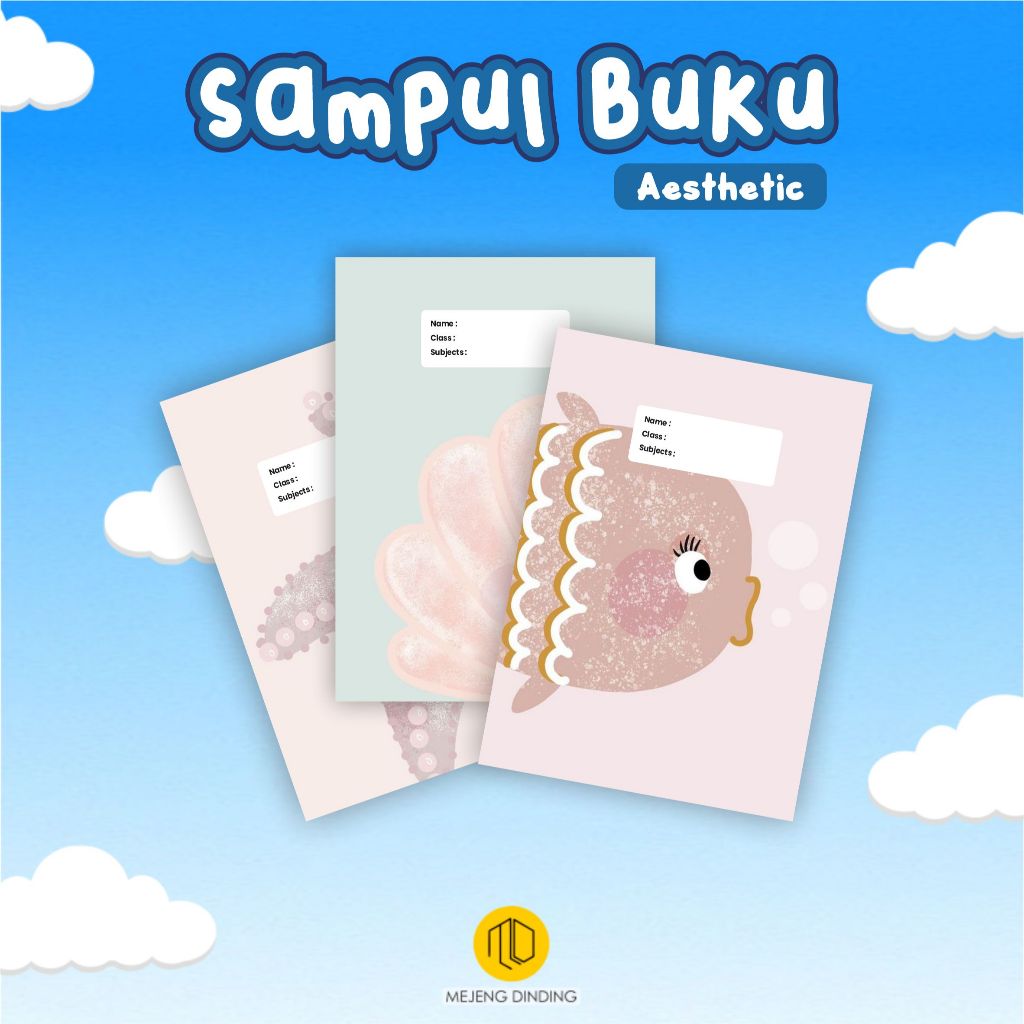 10pcs Aesthetic Book Cover/Marine Animal BIOTA MOTIF Book Cover/A5/B5 ...