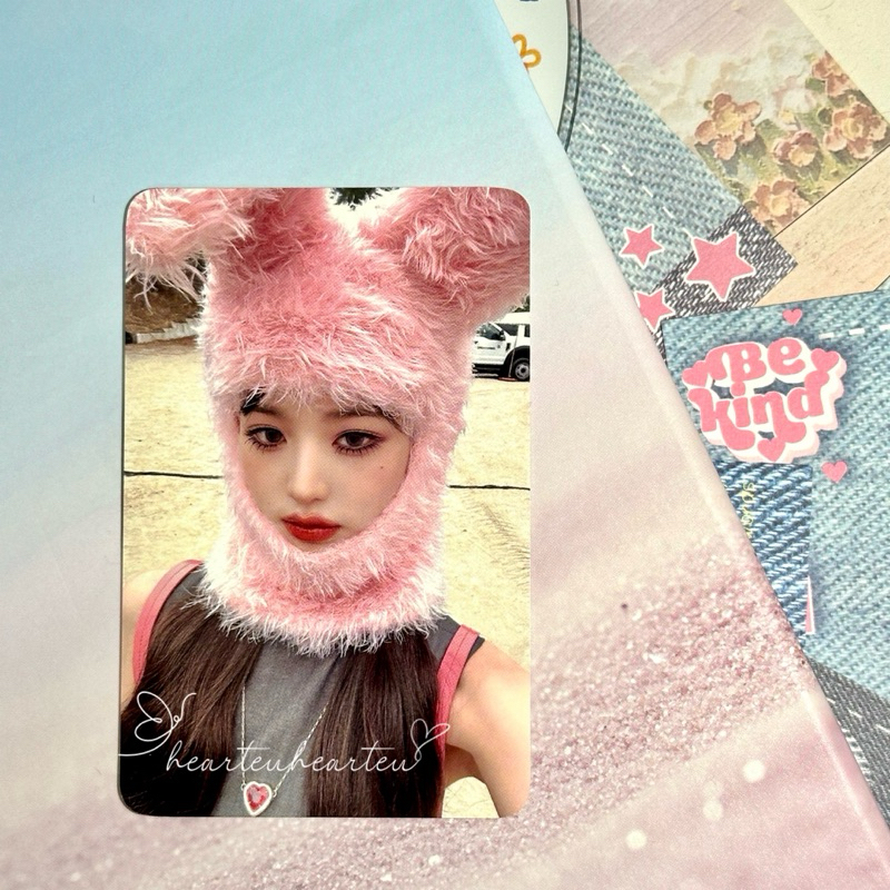 [OFFICIAL] — Photocard IVE Jang Wonyoung POB Ktown4u Round 2 era MINE wony ktown bunny pink fur ...