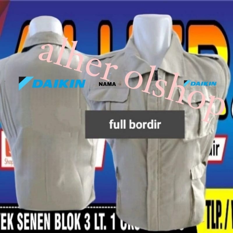 Daikin embroidered vest Daikin vest Daikin work vest Daikin vest Daikin ...
