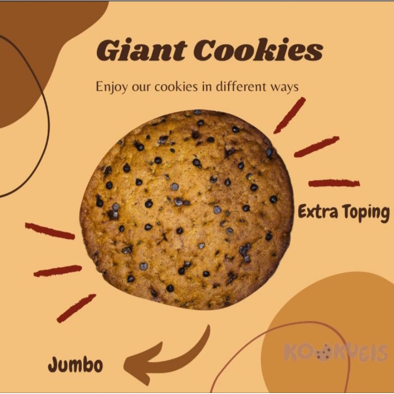 Giant Cookies 24cm, Soft baked Cookies, jumbo Cookies, viral Cookies ...