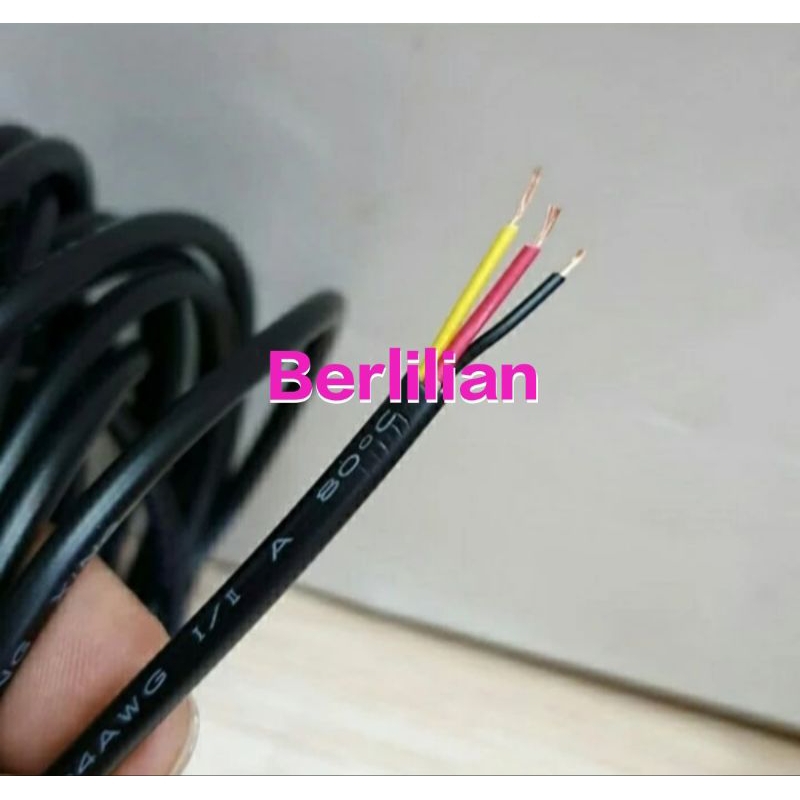 Awg24 Cable 3 lines 1 meter Copper Fiber / Awg 24 cable contains 3 sold ...