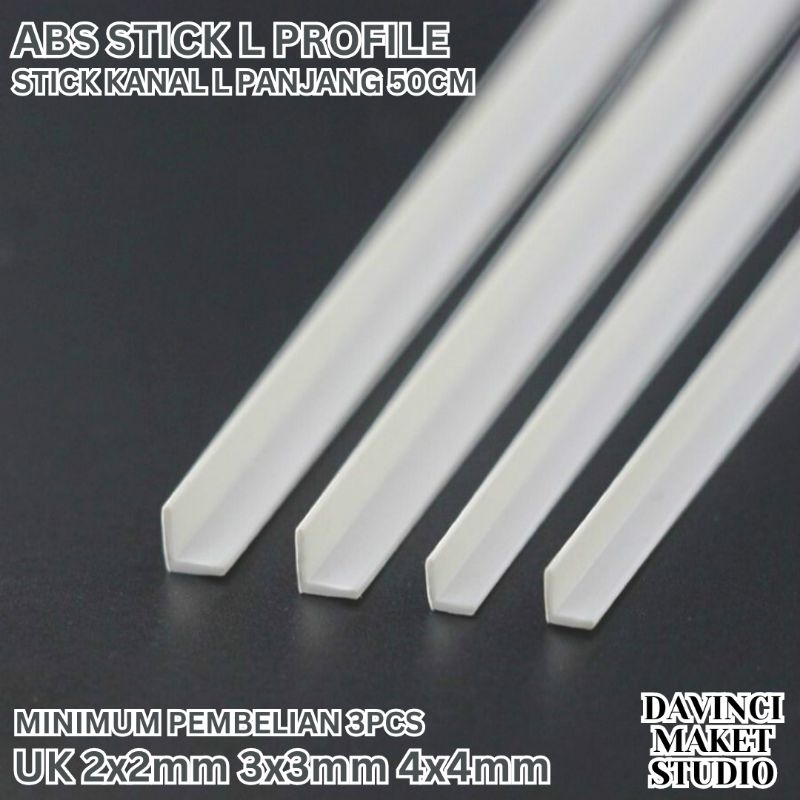 SIKU PUTIH Abs Stick L Profile - Stick ABS Profile L Channel Elbow 2mm ...