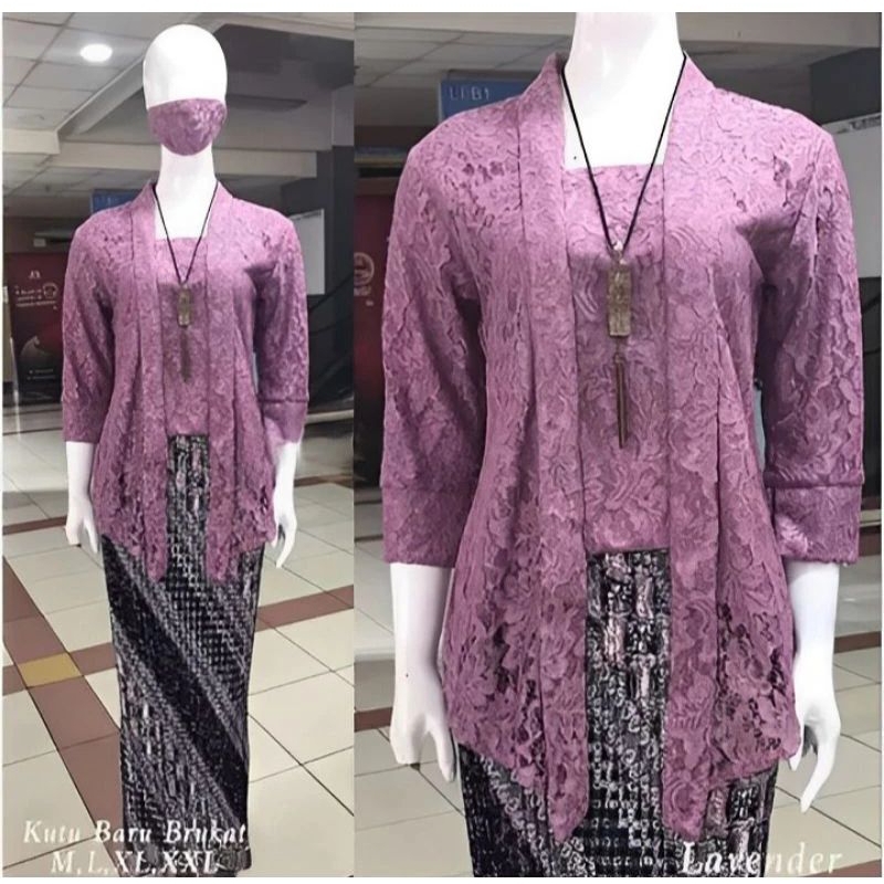 New Modern Kutu Kebaya Set, Brocade Politika Kebaya, Contemporary Women ...