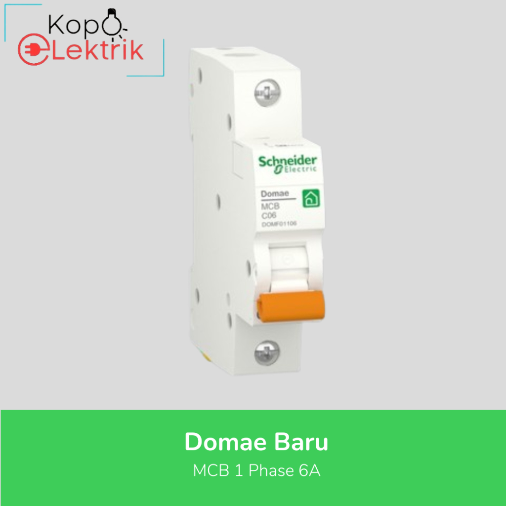 Mcb Schneider Domae 1P 6A Merlin Full Tag | Shopee Malaysia