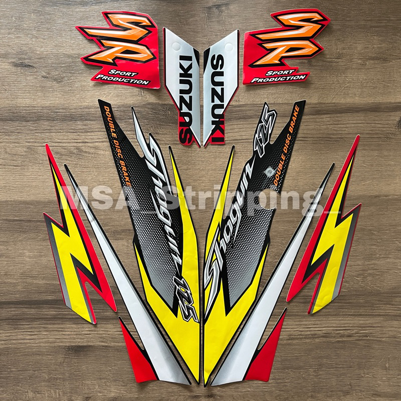 MERAH HITAM Stripping strip sticker sticker Trim Pole body suzuki ...