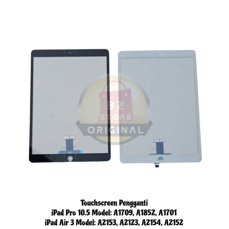 Glass/touchscreen Replacement Competible iPd Pro 10.5 A1709, A1852, A1701/iPd Air 3 A2153, A2123 ...