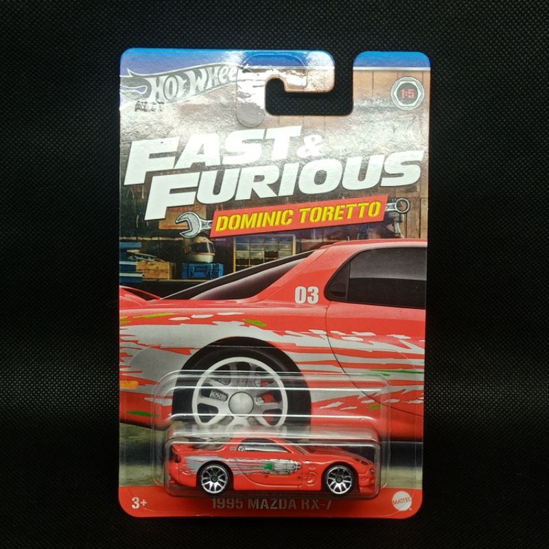 Hot wheels Fast & Furious Dominic Toretto 1995 Mazda RX7 | Shopee Malaysia