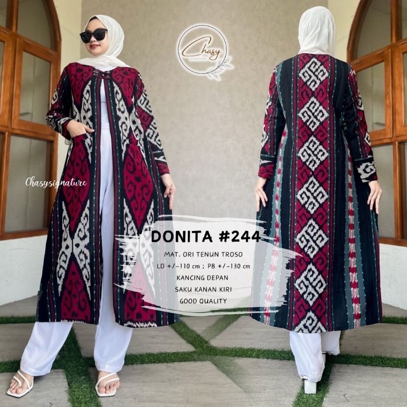 Outer Batik Bolero Batik Vest Cardigan Bolero Woven Donita Modern Batik ...